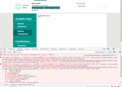 Bug Translations Review Page Not Loading For Some Explorations · Issue 16536 · Oppiaoppia