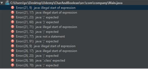 Java Intellij Complains About Missed Semicolons But Im Not Sure
