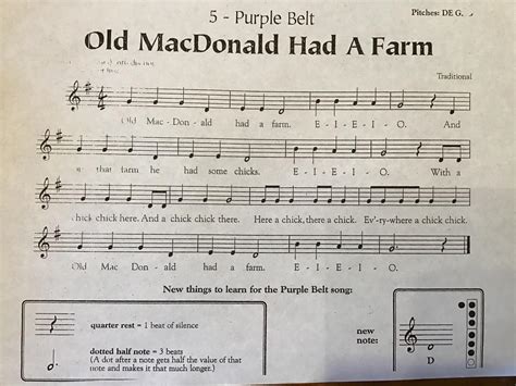 Best Of Purple Belt Old Macdonald Had A Farm Recorder Belt Purple Play