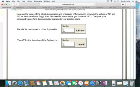 Solved Now Use The Tables Of The Absolute Entropies And