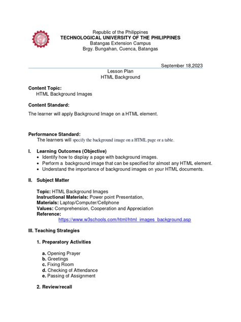 Lesson Plan Web Deb Lecture Download Free Pdf Html Lesson Plan