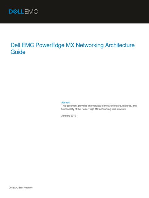 Common Dell Emc Poweredge Mx Networking Architecture Guide 11 Pdf