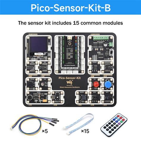 Waveshare In Sensors Modules Sensor Module Kit DIY Kit For Raspberry Pi Pico Series