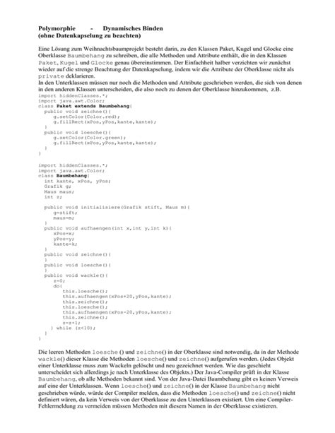 polymorphie dynamisches binden