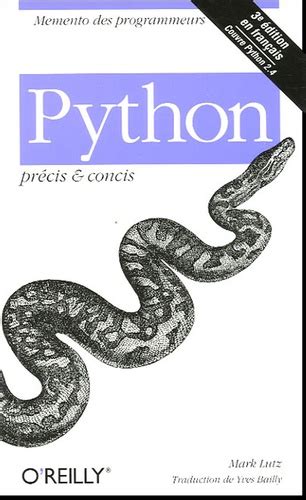 Python De Mark Lutz Poche Livre Decitre