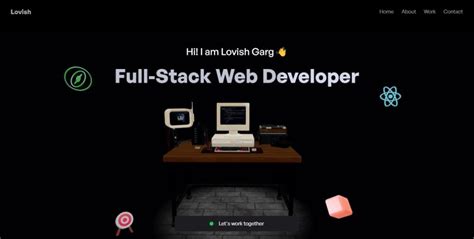 Reactjs Threejs Tailwindcss Webdevelopment 3ddesign Lovish Garg