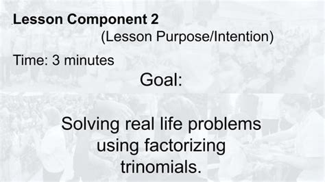 Math Lesson 1 Factors Of Trinomial Pptx