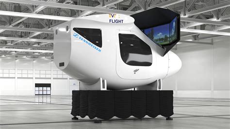 3d Mobile Flight Simulator Sennheiser Bot Sc07 Turbosquid 2170151