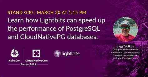 Lightbits Labs On Linkedin Kubecon Cloudnativepg Nvme Cloudnativecon Lightbits