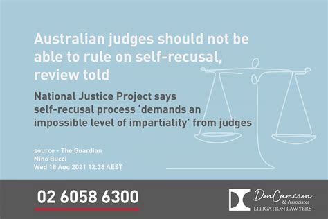 Should Judges Rule On Self Recusal Don Cameron Associates