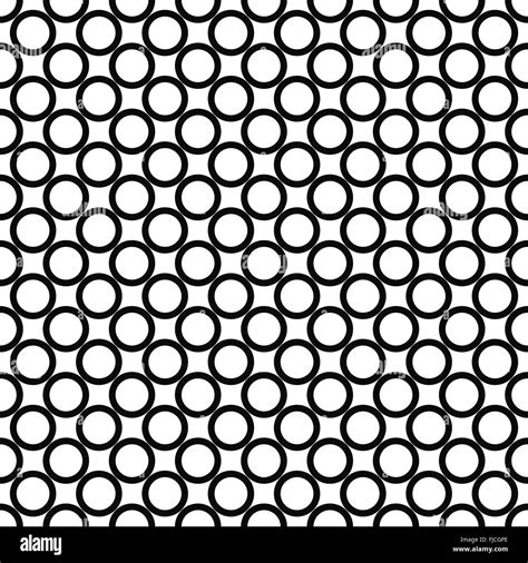Simple Seamless Monochrome Ring Pattern Stock Vector Image And Art Alamy