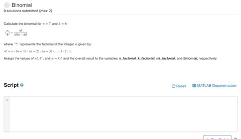 Solved Calculate The Binomial For N7 And K6