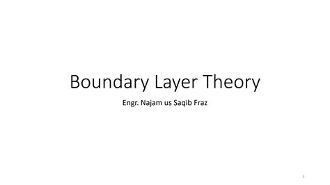 SOLUTION Boundary Layer Theory Studypool