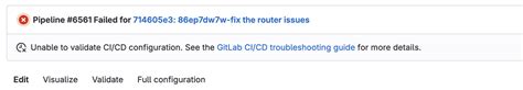 unable to validate ci cd configuration gitlab ci cd gitlab forum