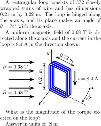 Solved A Rectangular Loop Consists Of Closely Wrapped Chegg