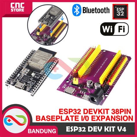Jual ESP ESP DEVKITC V WROOM D WIFI BLUETOOTH DEVELOPMENT BOARD PLUS EXPANSION BASE