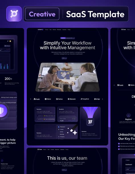 Commit Website Page Template For Webflow