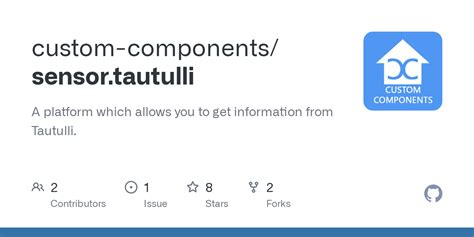 github custom components sensor tautulli a platform which allows you