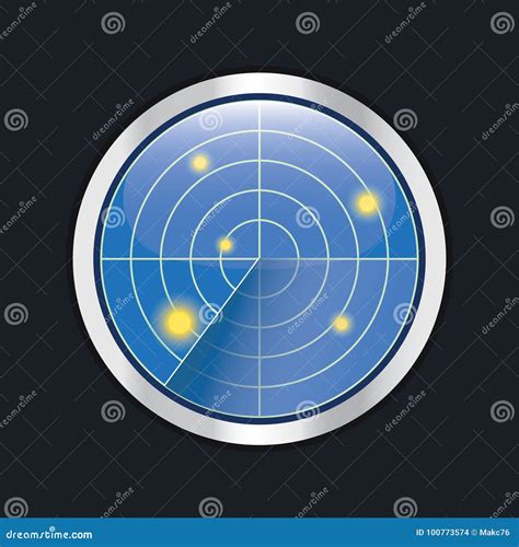 Radar Screen Hud Interface Element Stock Vector Illustration Of Detect Design 100773574