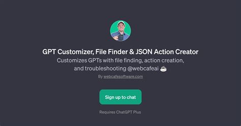 GPT Customizer File Finder JSON Action Creator AI Tool For Gpt Enhancement