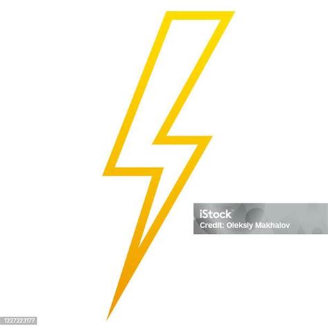 천둥 번개 볼트 그림 그림 그림 아이콘 디자인 요소 벡터 일러스트 디자인 개념 전기 개념에 대한 스톡 벡터 아트 및 기타 이미지