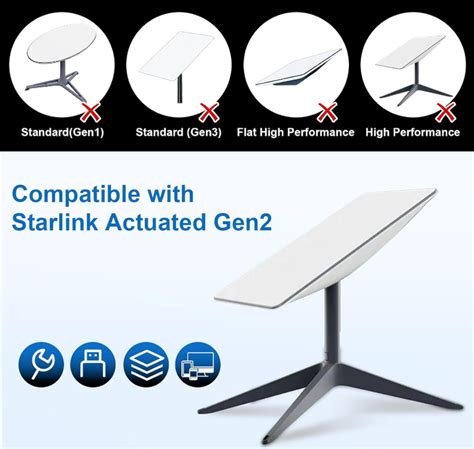 Starlink Ethernet Adapter Gen2 For Starlink Rectangular Satellite Internet V2 High Quality With