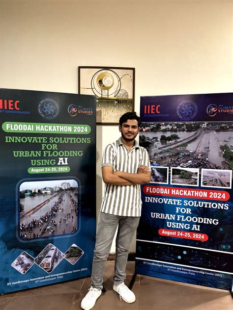 ashish baraiya on linkedin hackathon floodai urbanflooding ai
