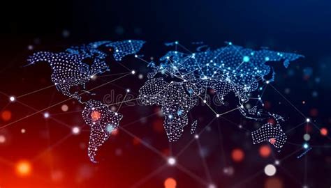 global world map network connection depicting digital connectivity and