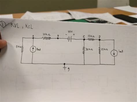 Solved Solve This Using KVL KCL Chegg Com
