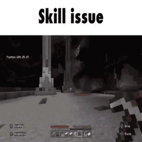 Skill Issue Minecraft  Skill Issue Minecraft Minecraft Memes Descobrir E Compartilhar S