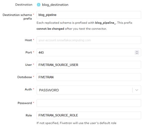 Snowflake Setup In Fivetran Nimbus Intelligence