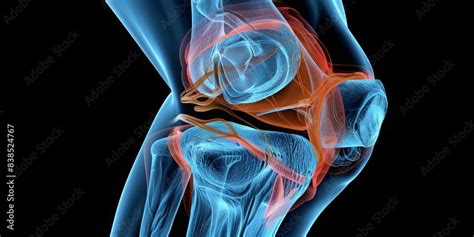 Minimalistic Composition Mri Of Left Knee Joint Showing Minimal Joint