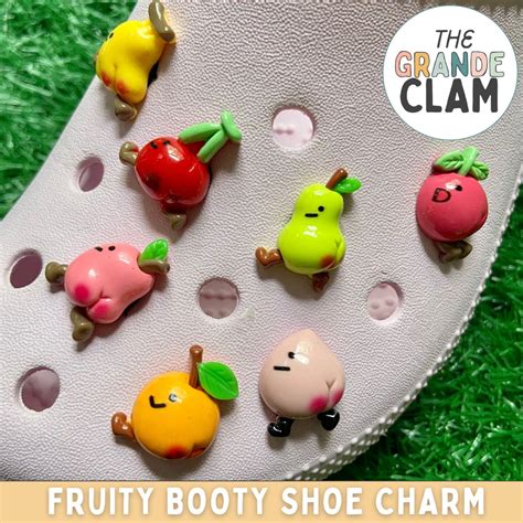 One Fruity Booty Shoe Charm Handmade Unique Funny Etsy