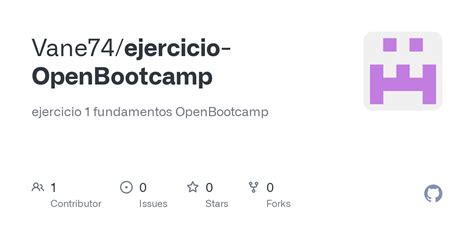 Github Vane74ejercicio Openbootcamp Ejercicio 1 Fundamentos
