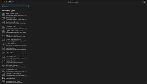 SciChart MacOS Examples Suite Reference