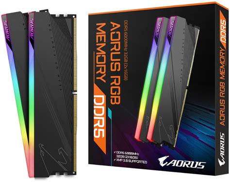Ram Gigabyte Aorus Rgb Atminties Modulis Ddr5 32gb 2x16gb 6000mt S Modelis ‎gp