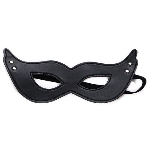 Pretty Pussy Faux Leather Cat Mask Lace And Leather