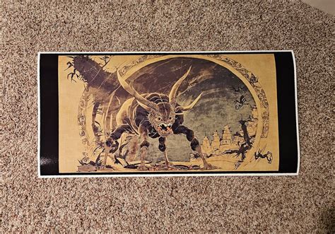 Spider Bull Yokai 12 X 24 Poster Oriental Nioh Asian Game Room