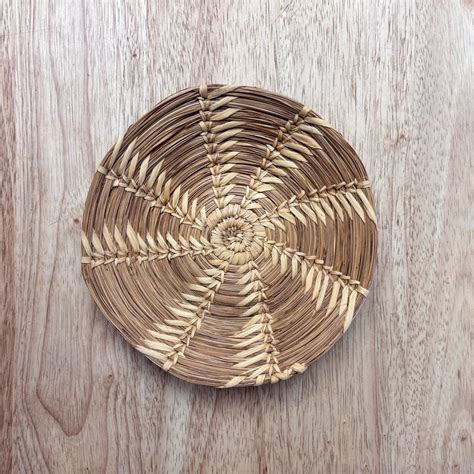 Vintage Tohono Oodham Hand Woven Bear Grass Basket Etsy