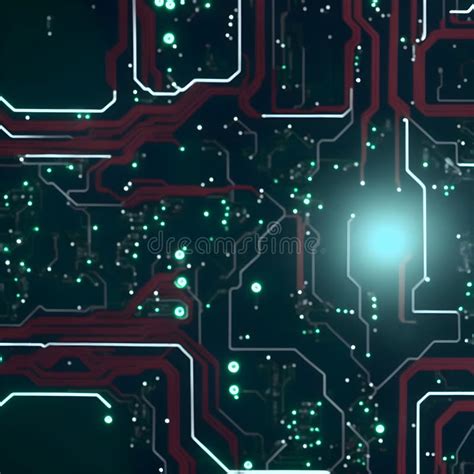 Image Of A Detailed Close Up Of A Circuit Board With Intricate