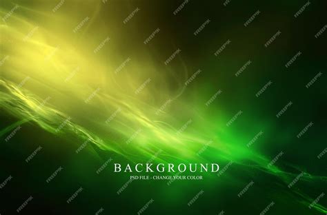 Abstract Green Background With Smooth Lines And Curves Creating An Elegant And Futuristic Look