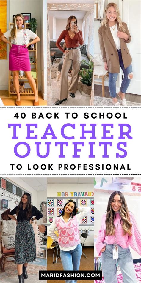 40 Stylish And Professional Back To School Teacher Outfitsootd Ideas