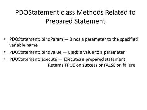Ppt Database Processing With Pdo Powerpoint Presentation Free