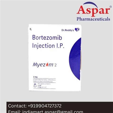Myezom 2mg Bortezomib Injection Dr Reddys Laboratories Ltd At Rs 500 Vial In Surat