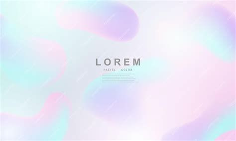 추상적인 현대 모양입니다 다채로운 파스텔 액체 창의적인 미니멀리스트 엽서 또는 브로셔 표지 디자인 그라데이션 배경 프리미엄 벡터
