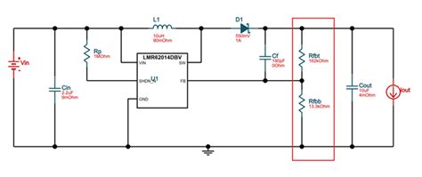 Lmr62014 Error On Webench Power Designer Feedback Voltage Divider