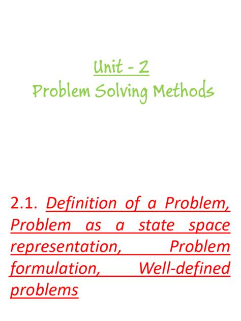 Unit 2 Problem Solving Method 1 Pdf