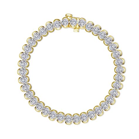 95 Ctw Aria Half Bezel Tennis Bracelet Lafonn