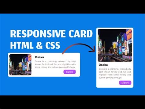 Responsive Card Using HTML CSS IT Programmer Programming YouTube