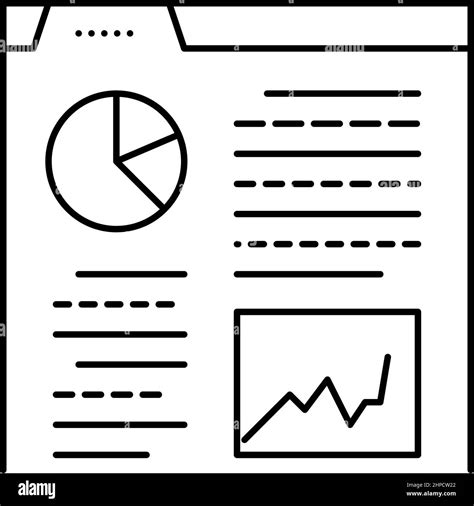 Analytics Report Line Icon Vector Illustration Stock Vector Image And Art Alamy